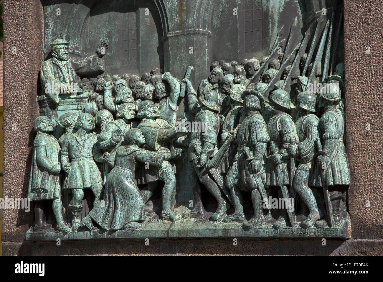 Reformation Monument by Andersen (1943), Copenhagen, Denmark Stock ...