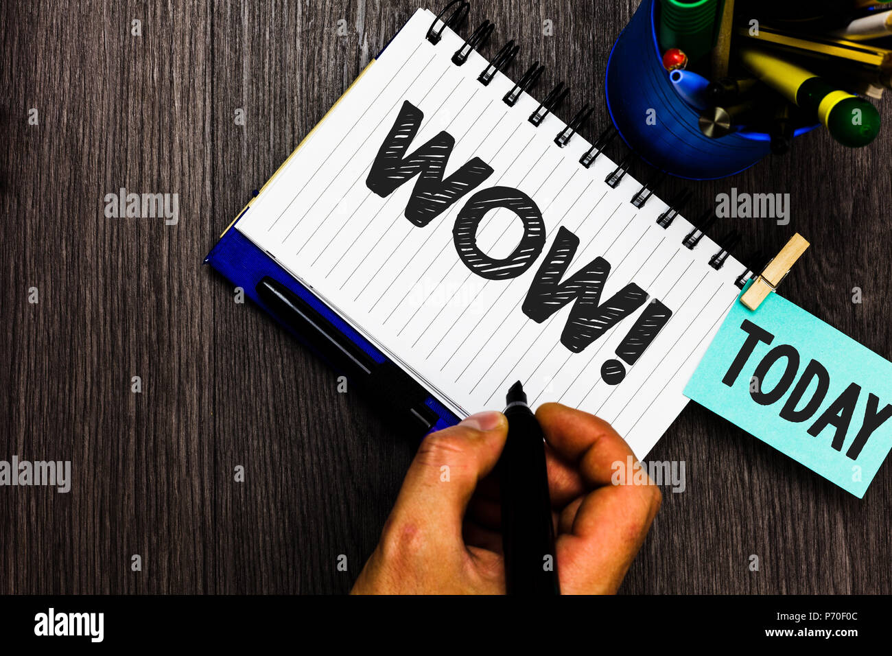 Text sign showing Wow Motivational Call. Conceptual photo Expression of ...