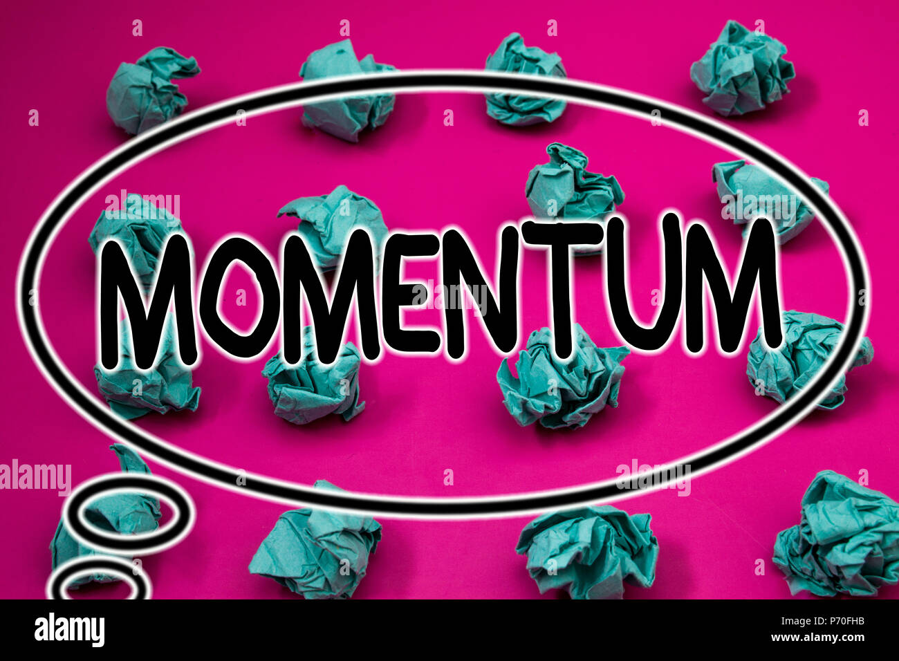 Word writing text Momentum. Business concept for Quantity motion in ...