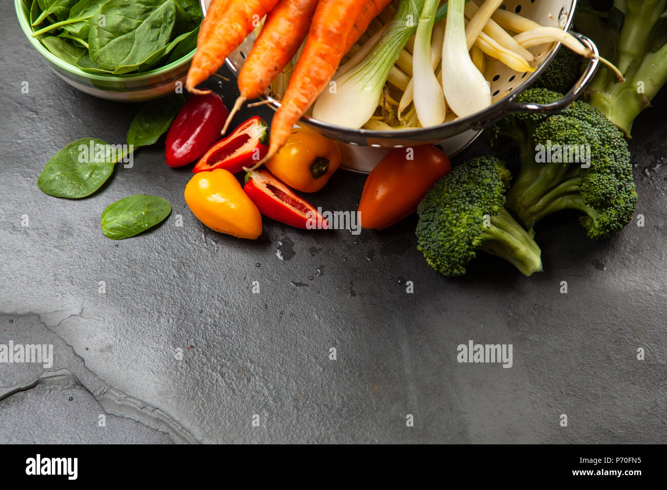 Assortment of fresh vegetables Stock Photo - Alamy