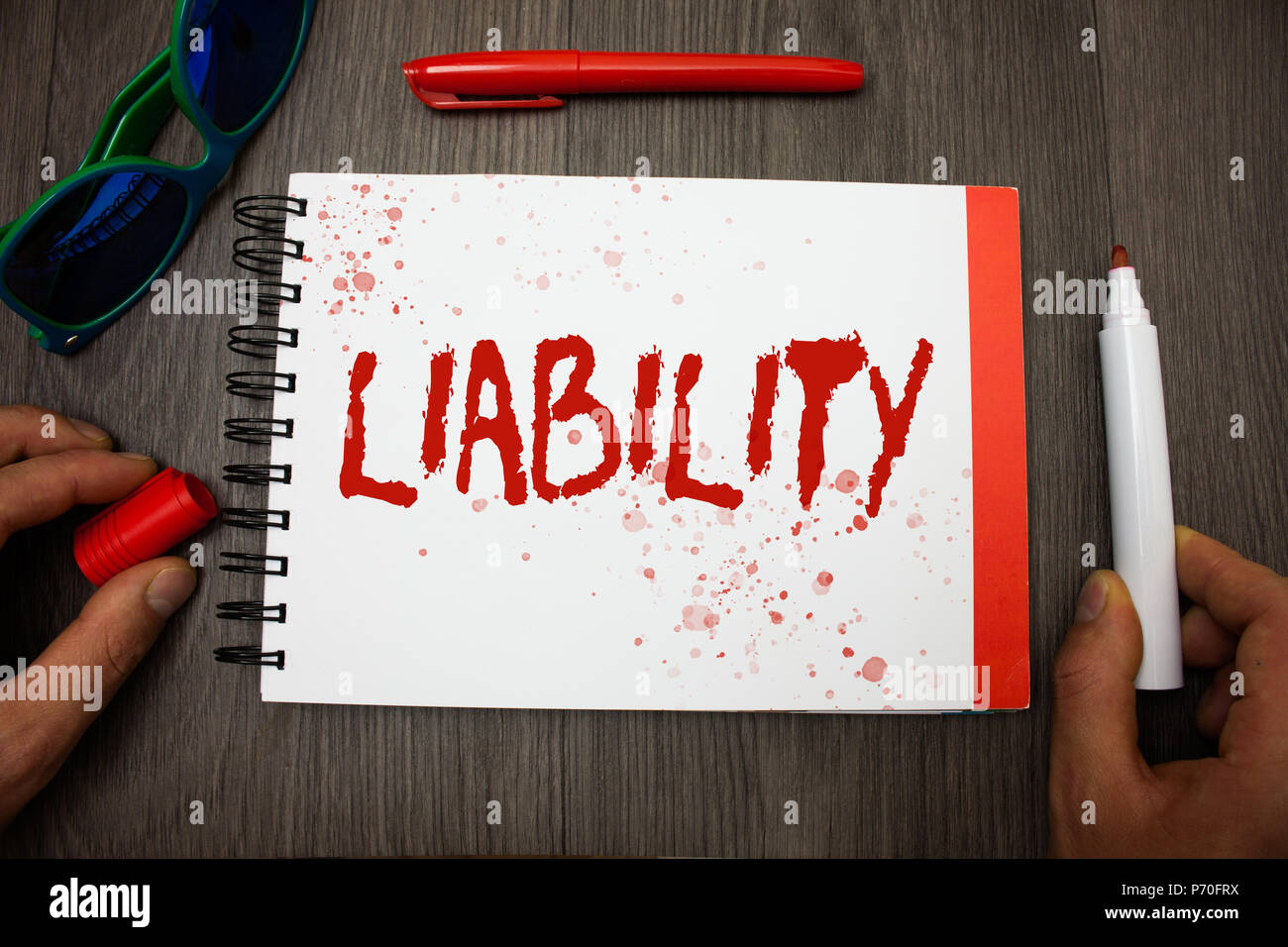 Handwriting text writing Liability. Concept meaning State of being ...