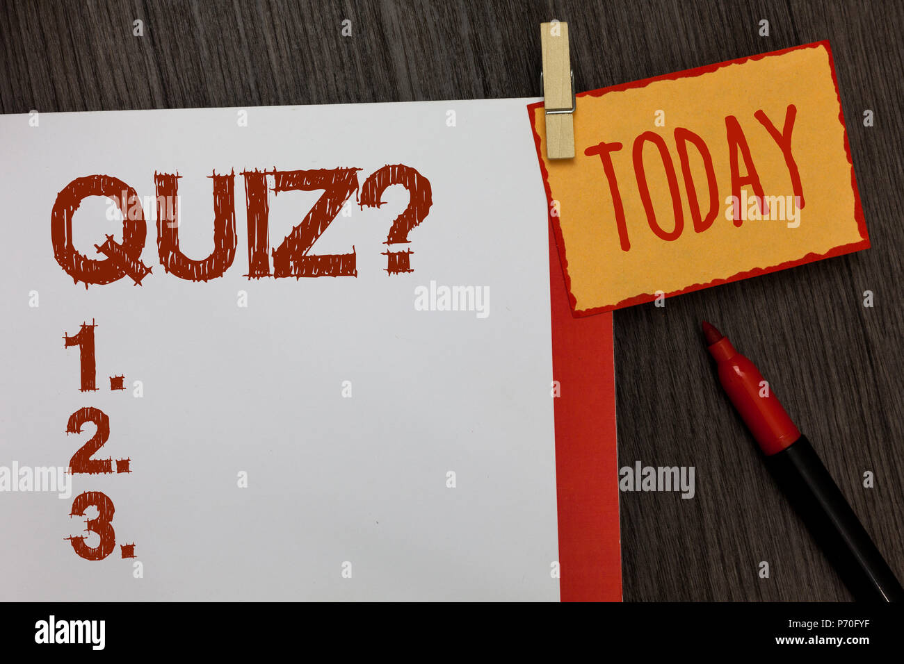 Word writing text Quiz Question. Business concept for Short Tests ...