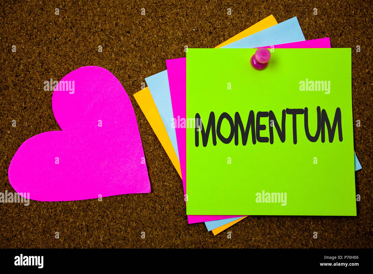 Handwriting text writing Momentum. Concept meaning Quantity motion in ...