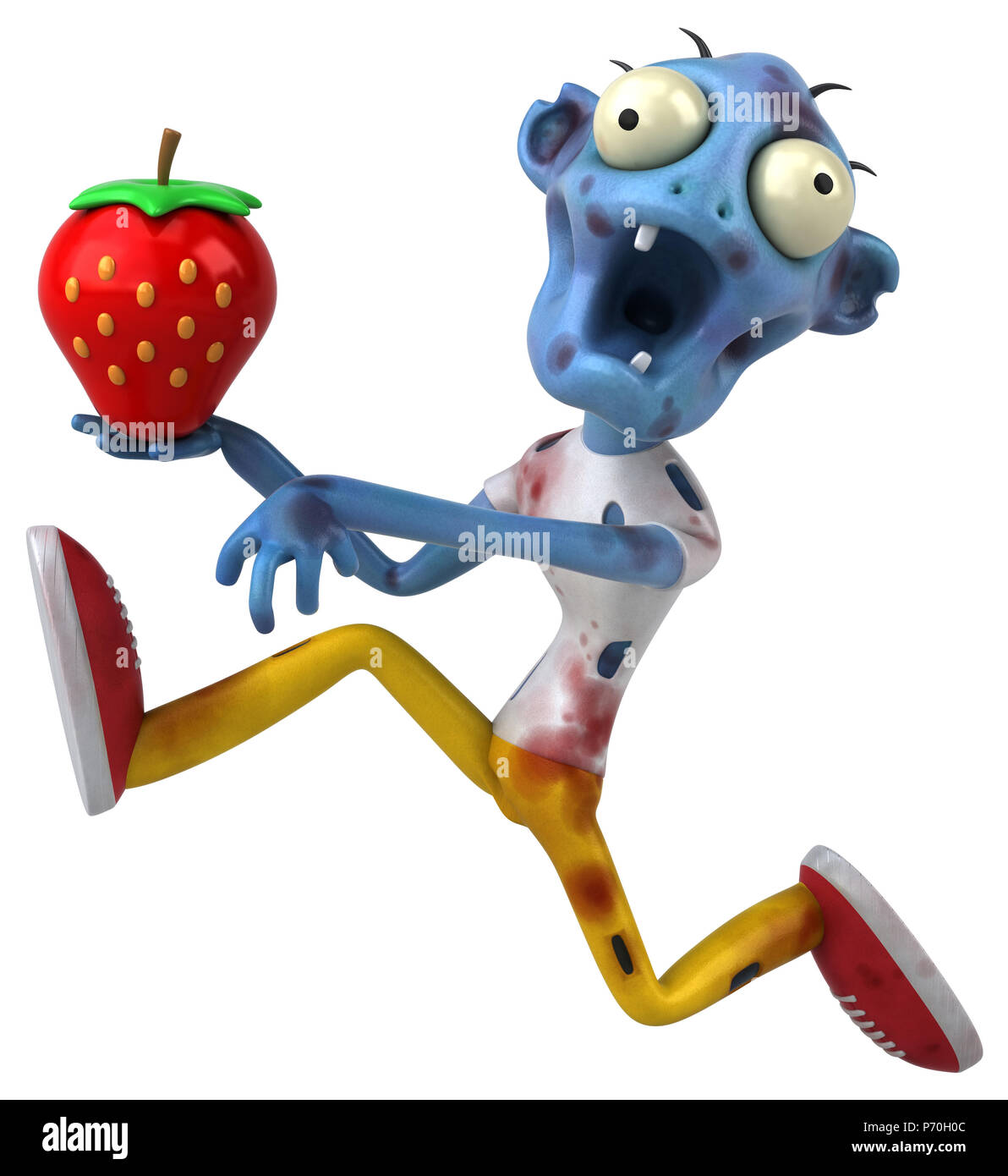 Fun zombie - 3D Illustration Stock Photo - Alamy