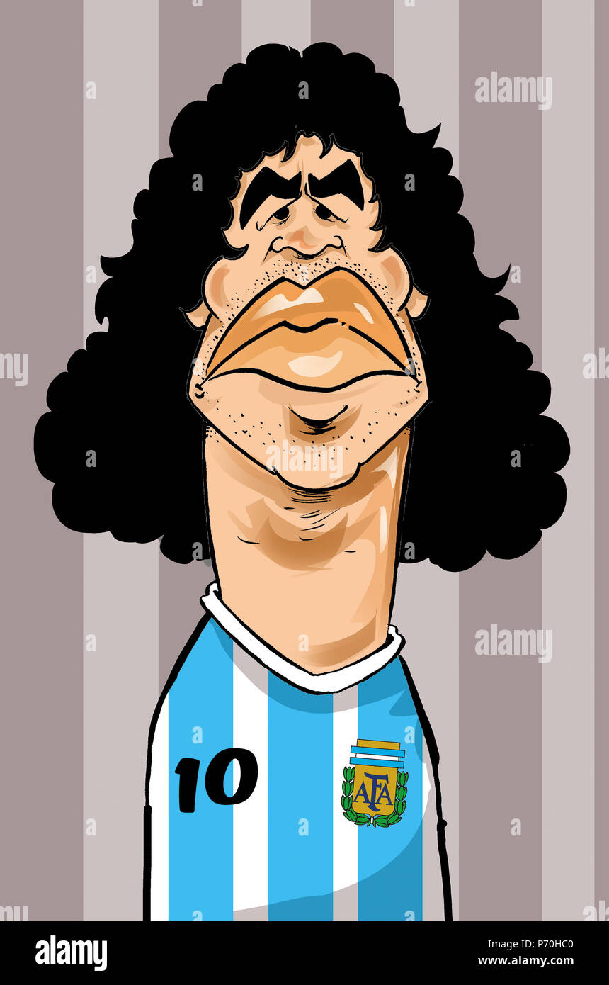 Maradona Argentina World Cup High Resolution Stock Photography and ...