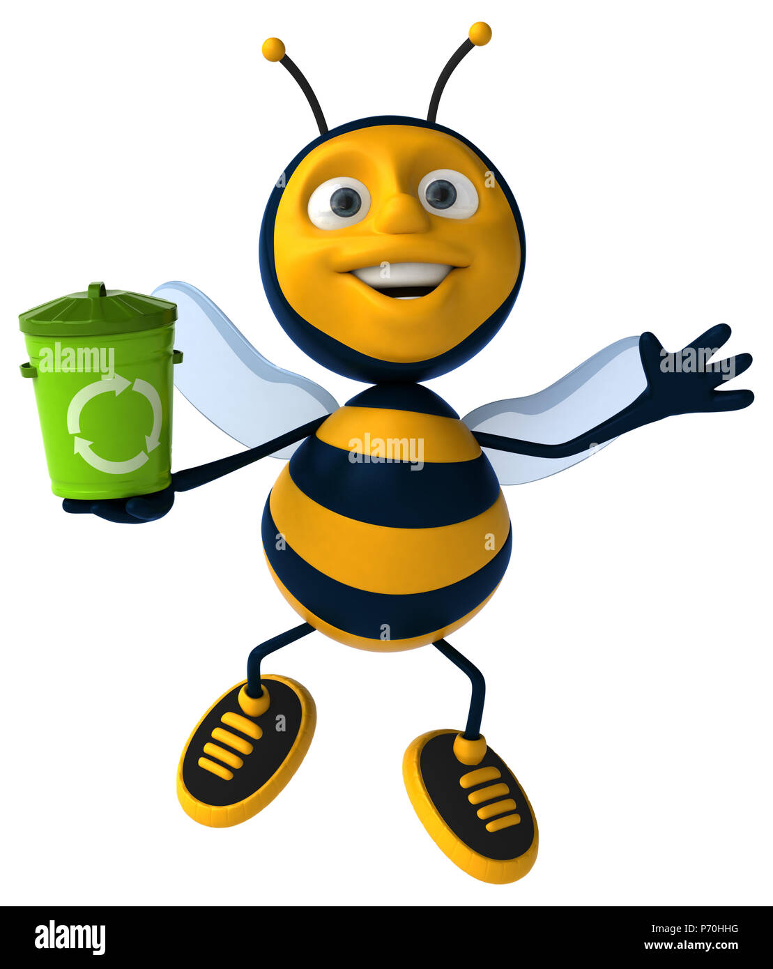 Flying dustbin Cut Out Stock Images & Pictures - Alamy