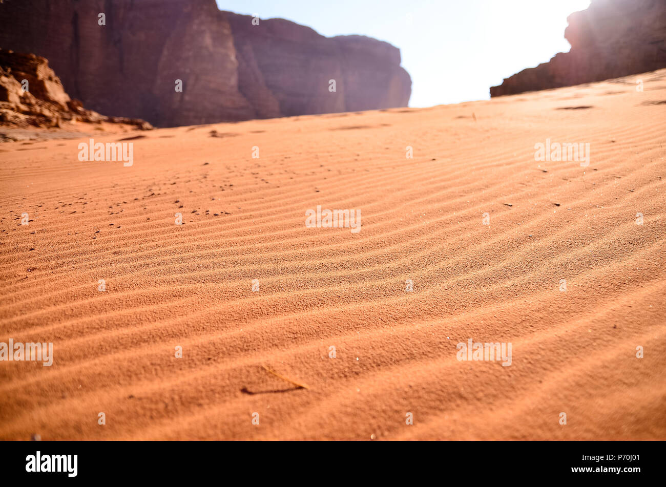 Red sand desert. Inspire the nature of the beauty scenery in desert ...