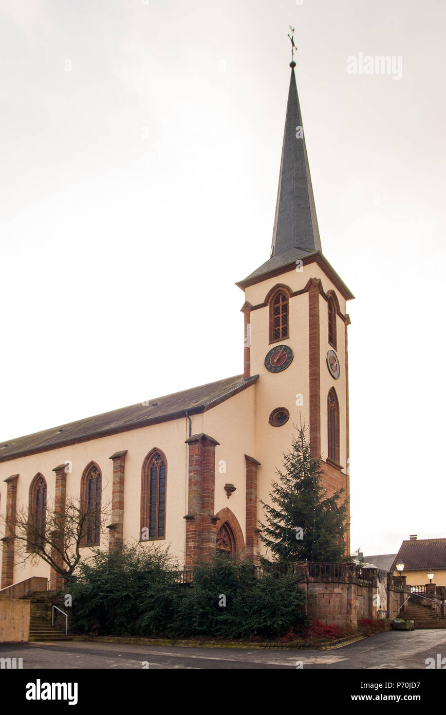 Church in Bissen Stock Photo - Alamy