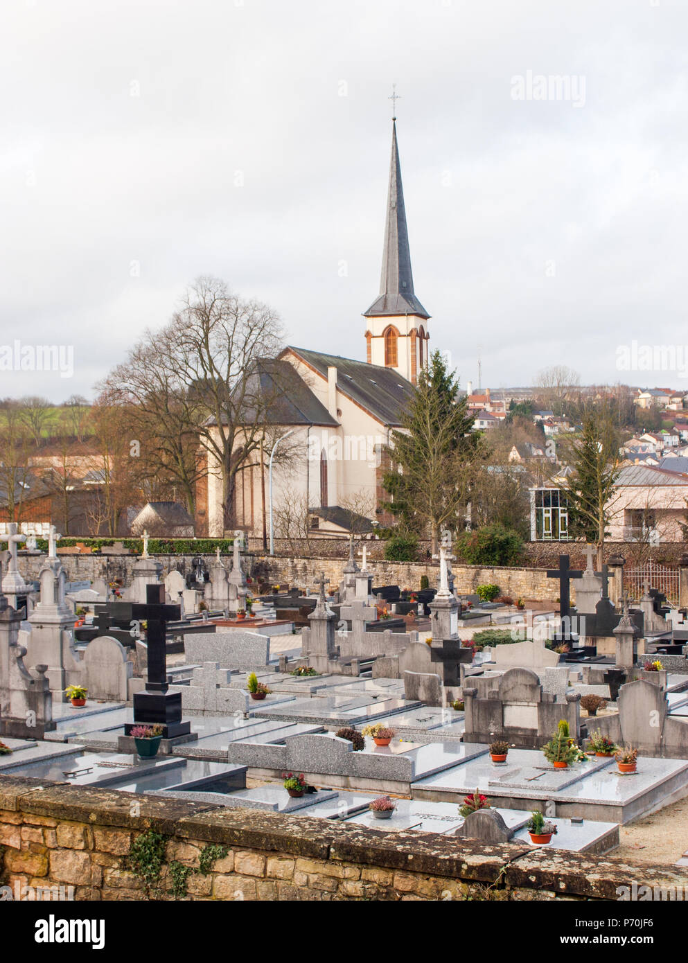 Church in Bissen Stock Photo - Alamy