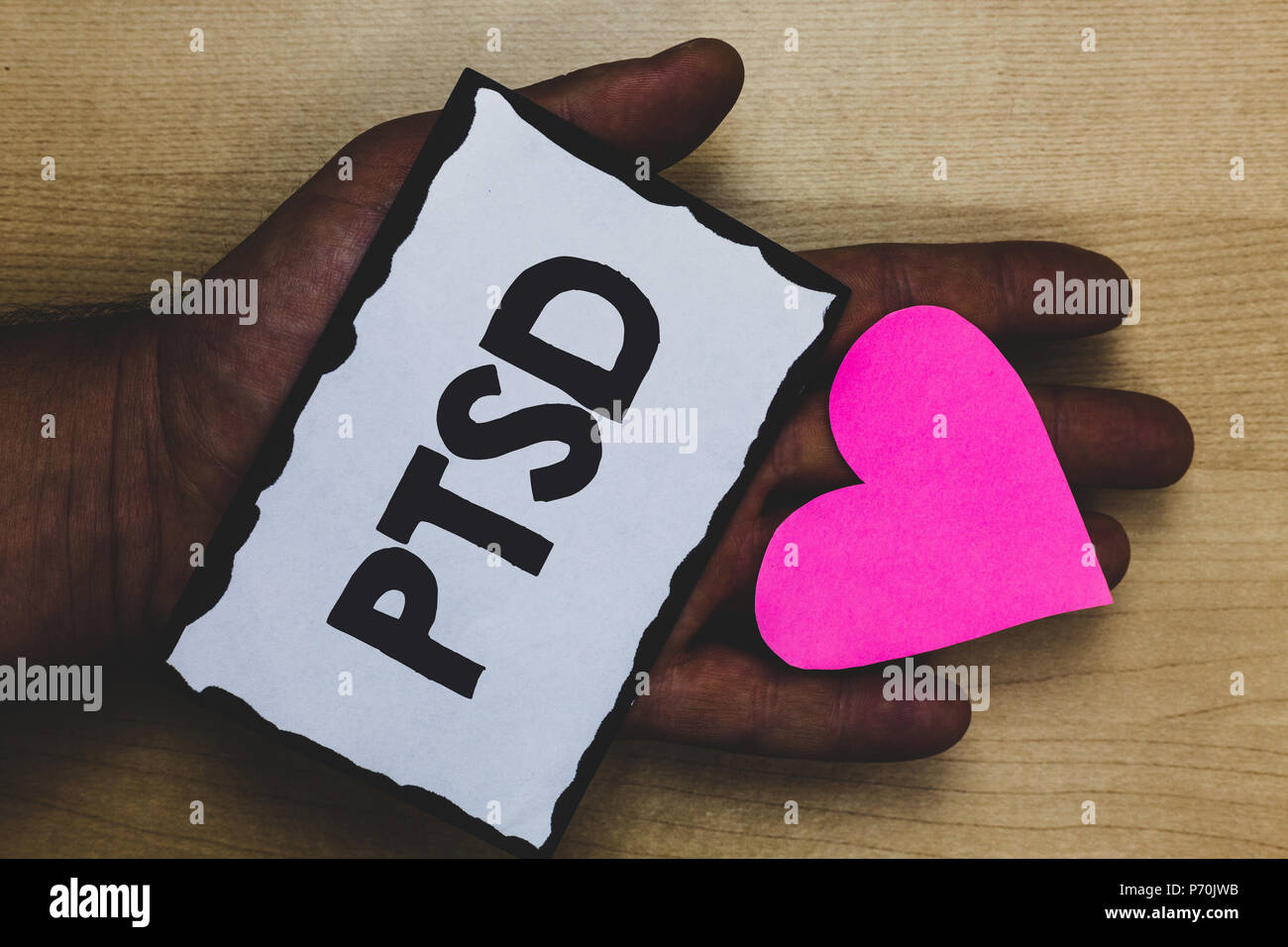 Handwriting text Ptsd. Concept meaning Post Traumatic Stress Disorder ...