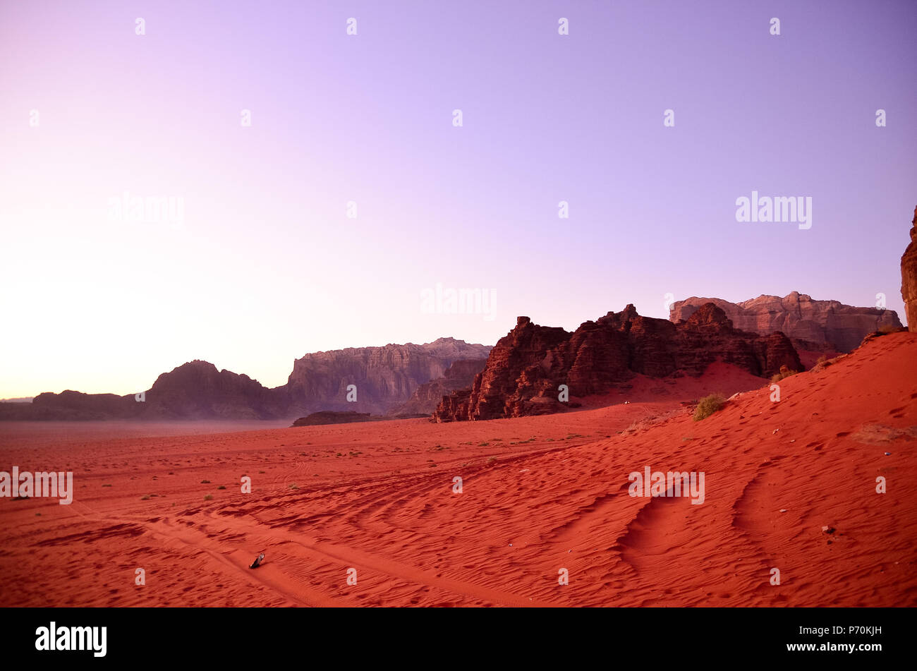 Red sand desert. Inspire the nature of the beauty scenery in desert ...