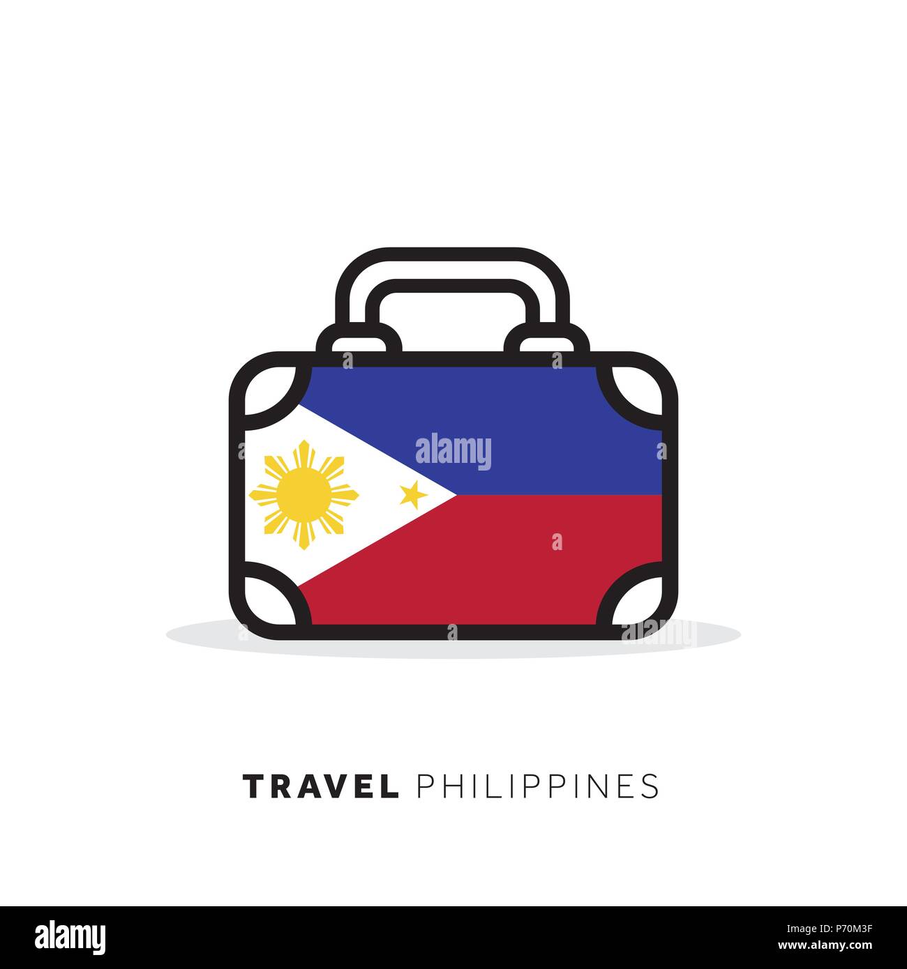Philippines tourist destination Stock Vector Images - Alamy