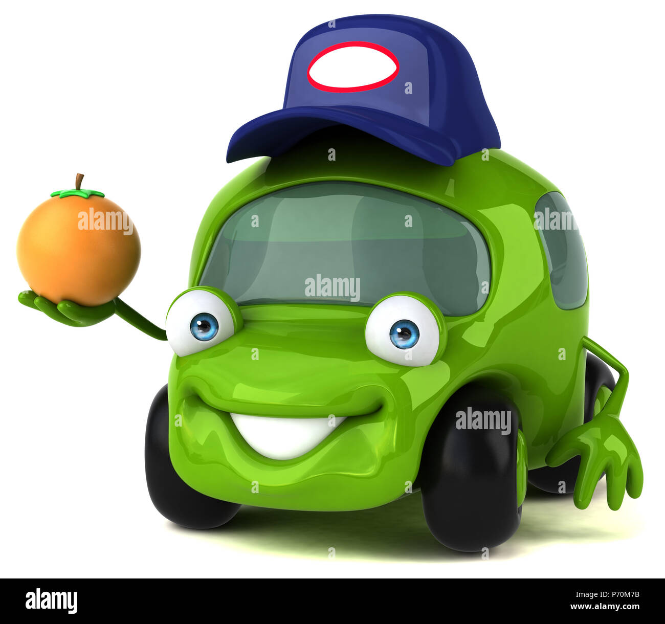 Fun car - 3D Illustration Stock Photo - Alamy
