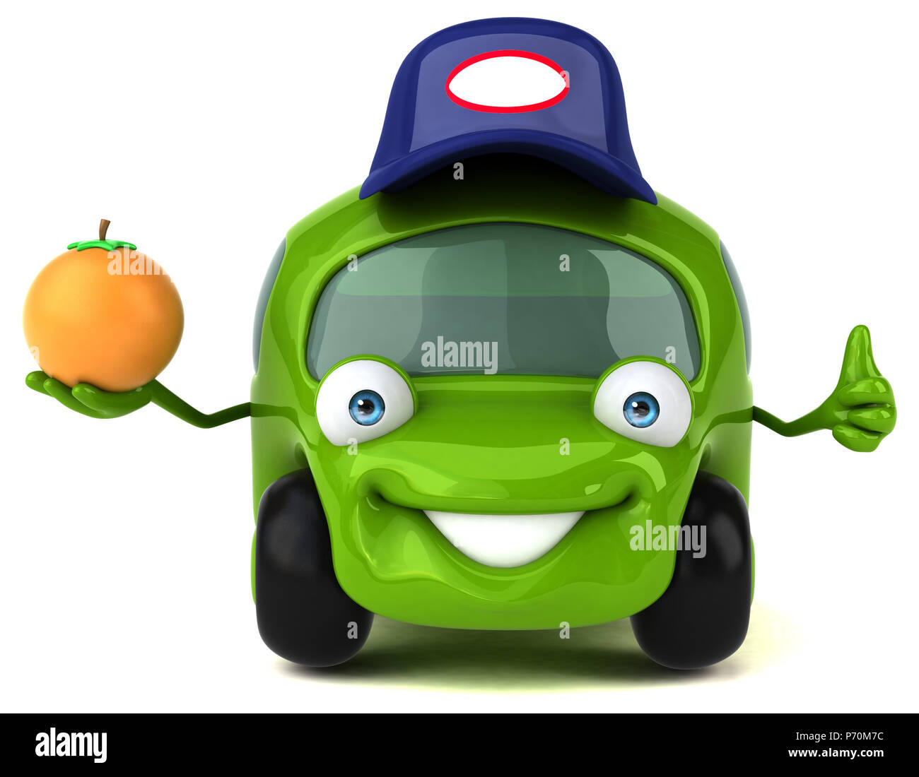 Fun car - 3D Illustration Stock Photo - Alamy