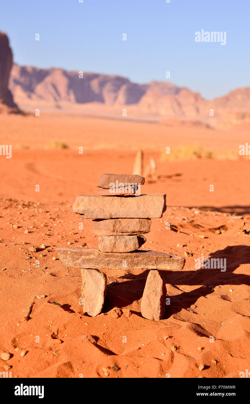 Red sand desert. Inspire the nature of the beauty scenery in desert ...