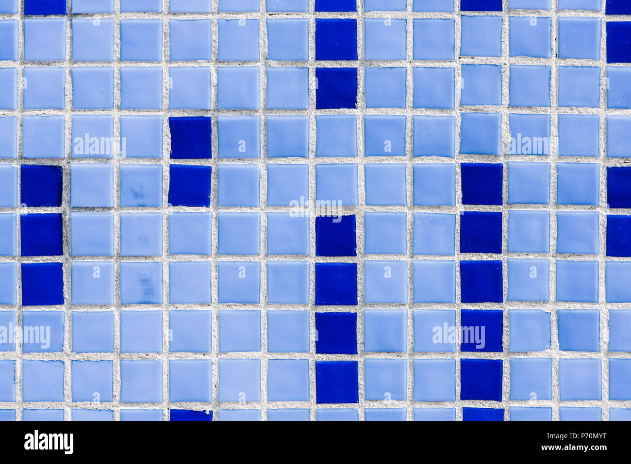 full frame image of wall with blue ceramic tiles background Stock Photo ...