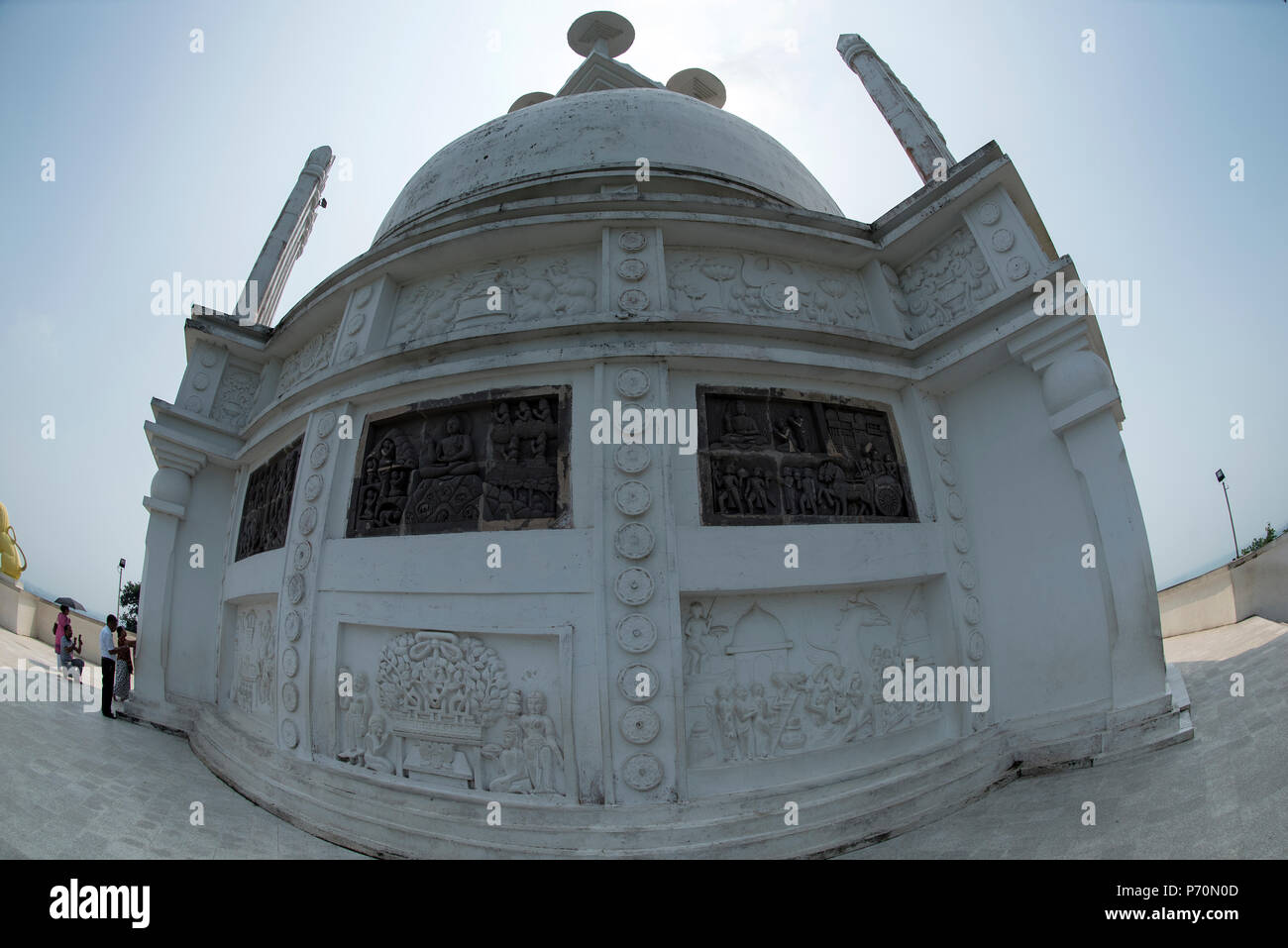 Shanti stupa at dhauli hill hi-res stock photography and images - Alamy