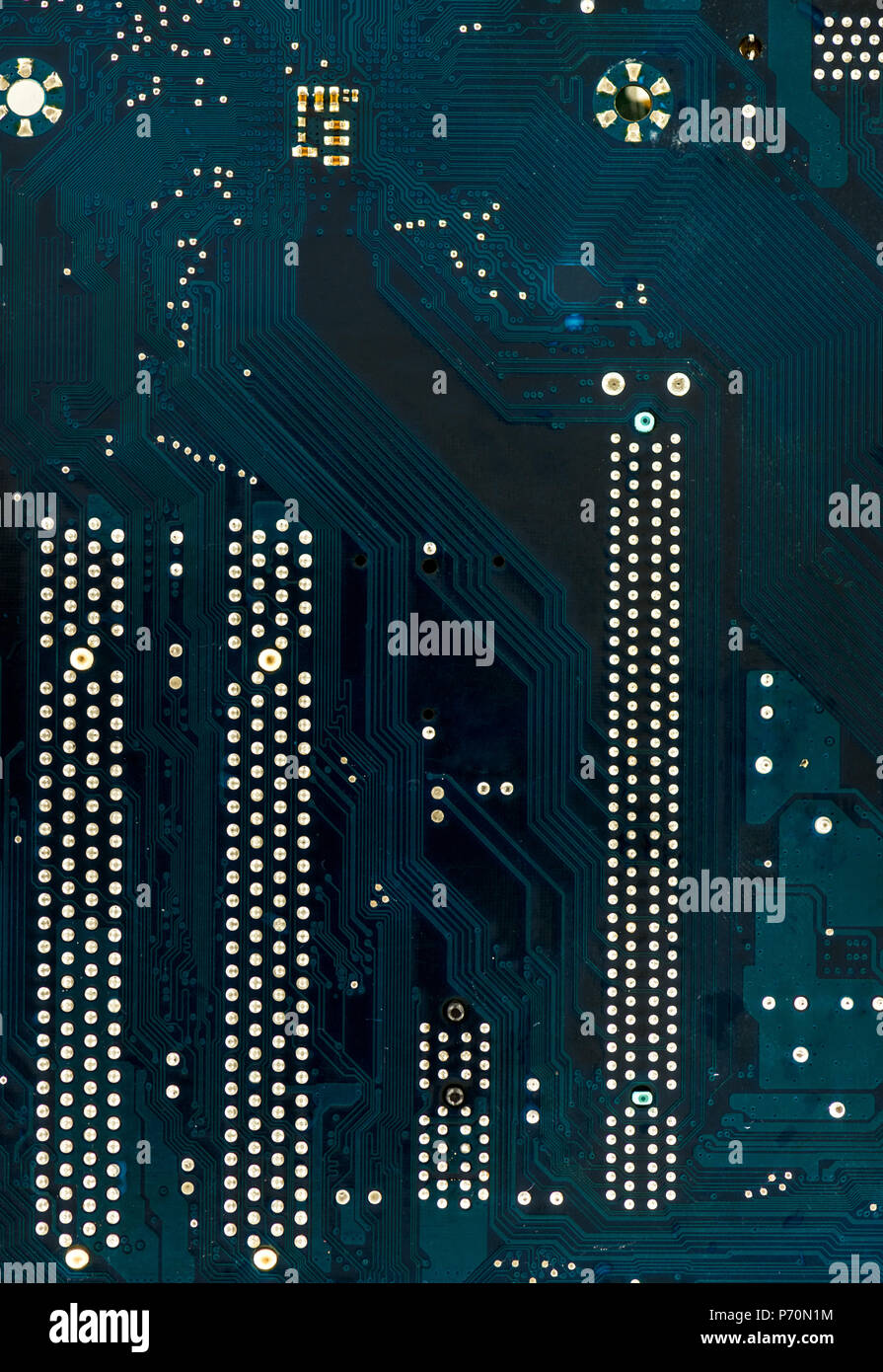 Closeup view of electronic circuit mainboard Stock Photo - Alamy