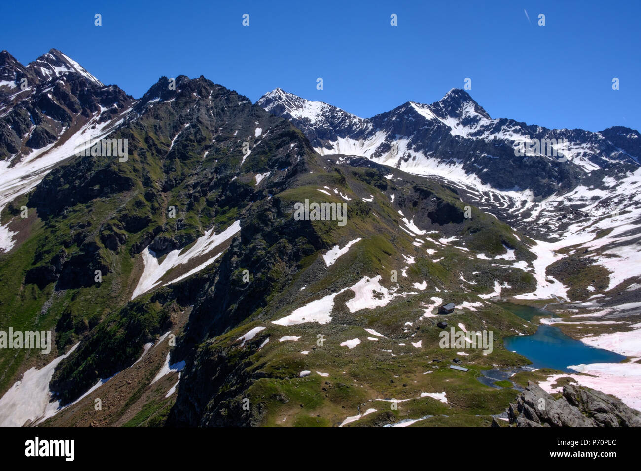 Panorama on Mount Emilius. Aosta Valley. Italian alps Stock Photo - Alamy