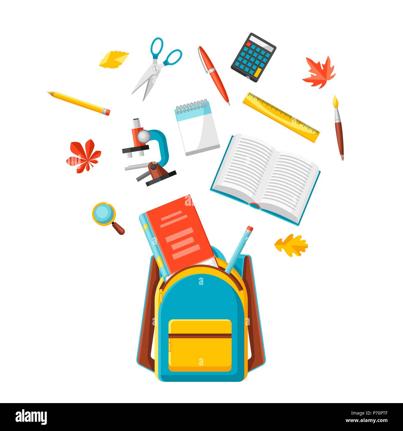 College leaf Stock Vector Images - Alamy