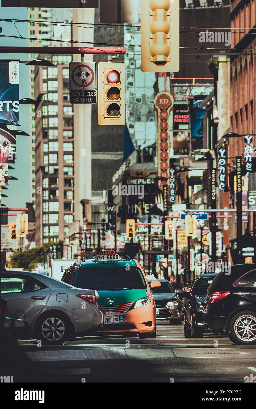 Yonge street in Toronto downtown area Stock Photo - Alamy