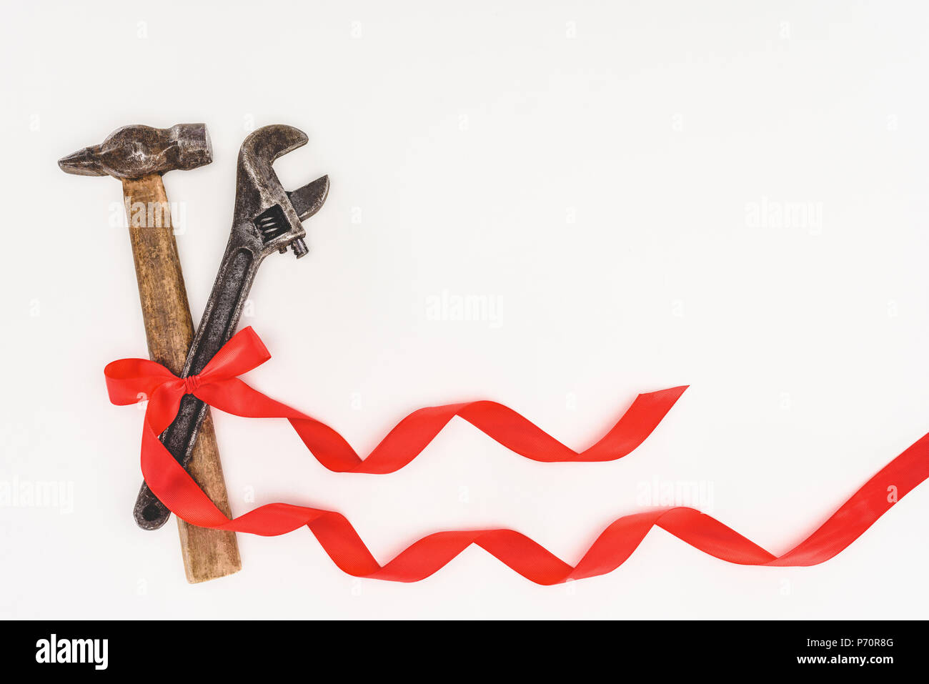 Adjustable wrench isolated top view hi-res stock photography and images ...