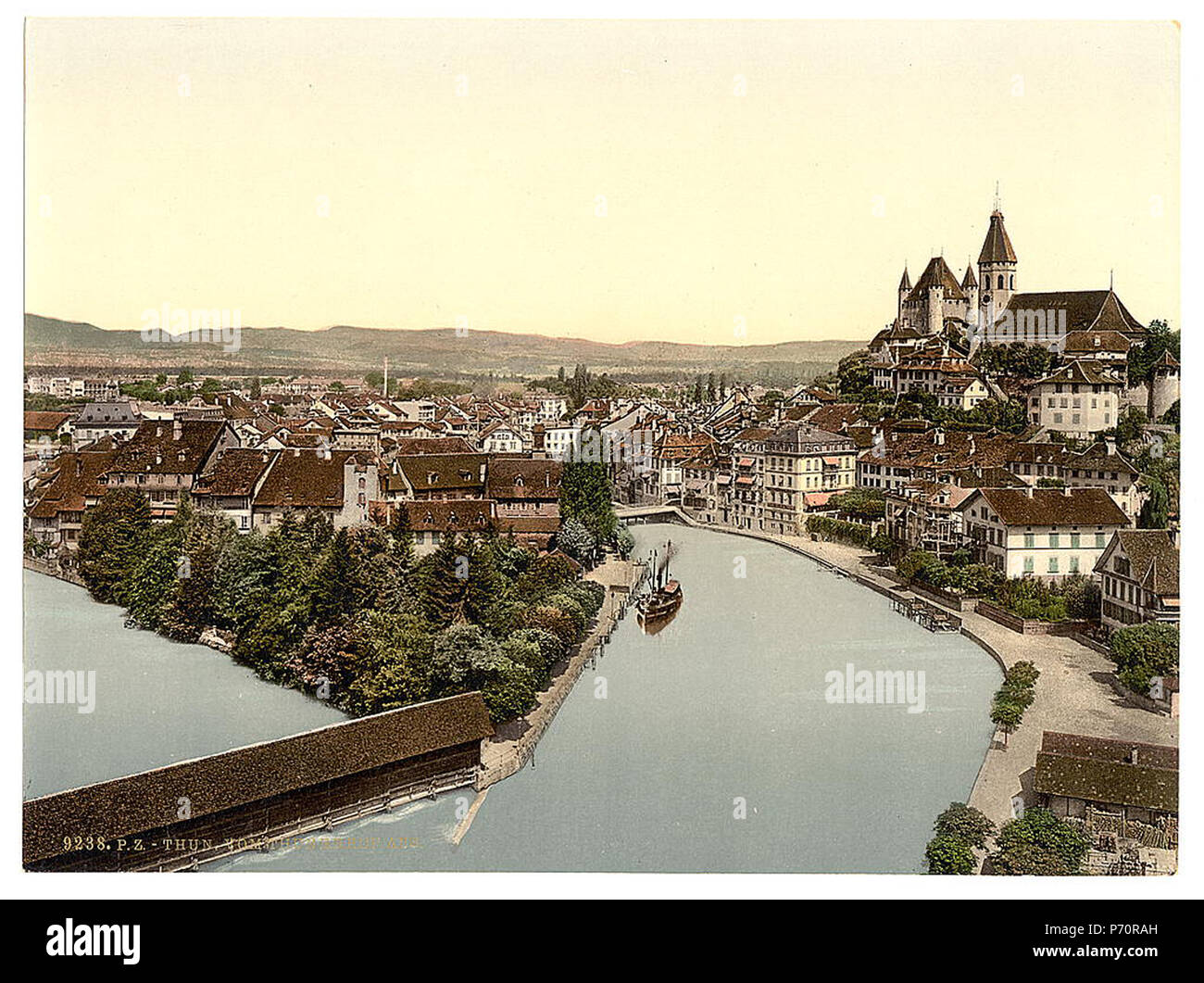 vintage postcard from around europe Stock Photo - Alamy