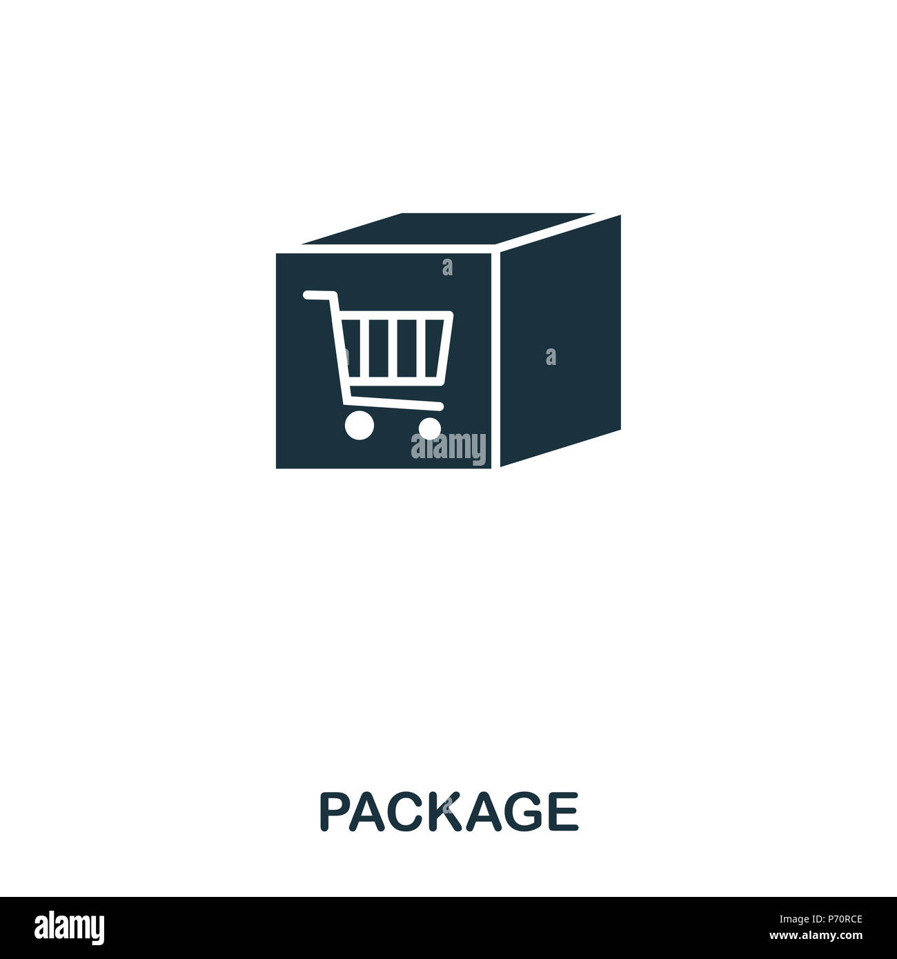 Package icon. Line style icon design. UI. Illustration of package icon ...