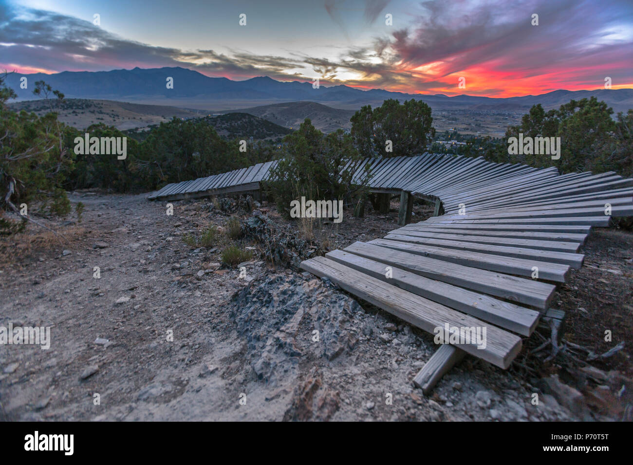 Twilight of obstacle course hi-res stock photography and images - Alamy