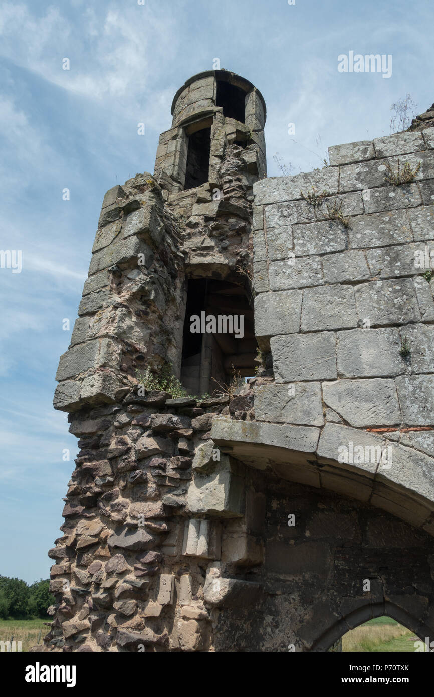 English Heritage site Haughmond Abbey ruins on the outskirts of ...