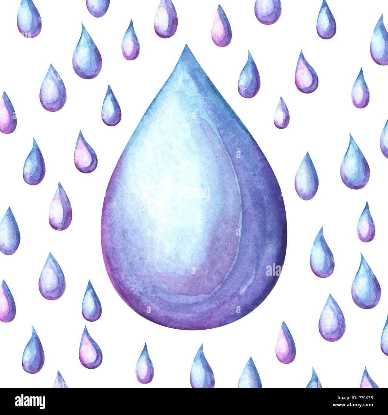 Watercolour raindrops hi-res stock photography and images - Alamy