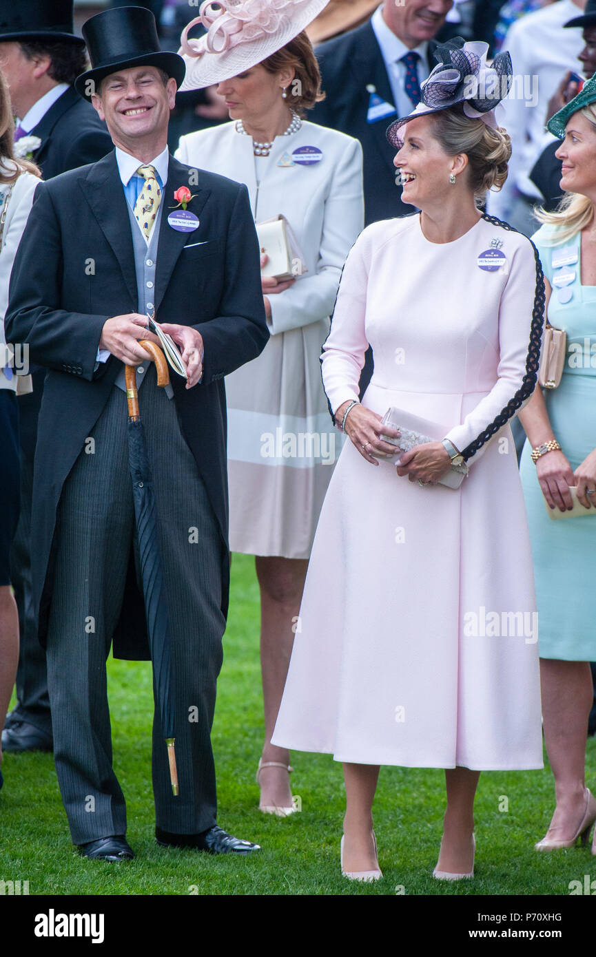 Prince Edward and The Countess of Wessex attending the first day of ...