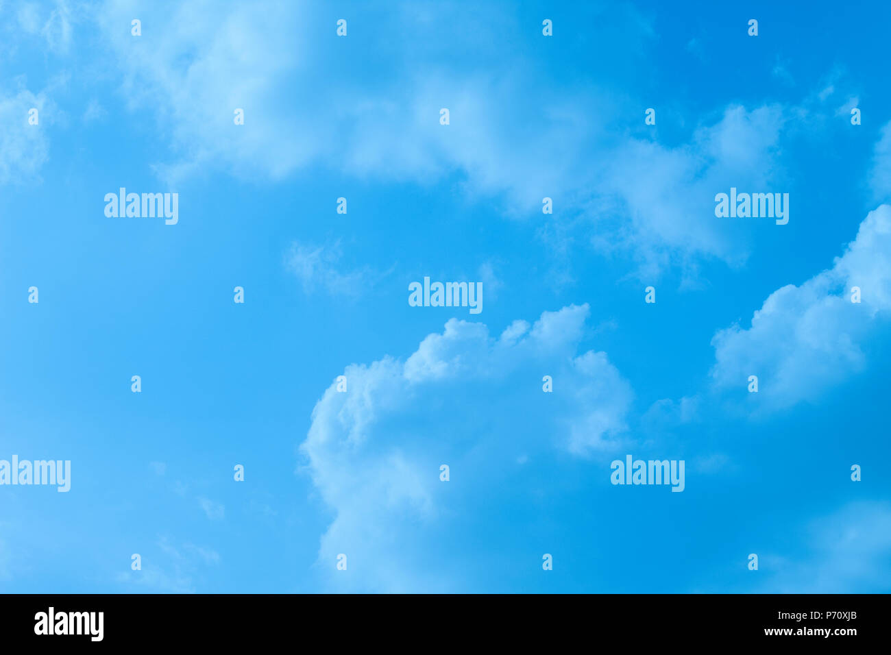 Blue sky with clouds day light natural stock image background Stock ...