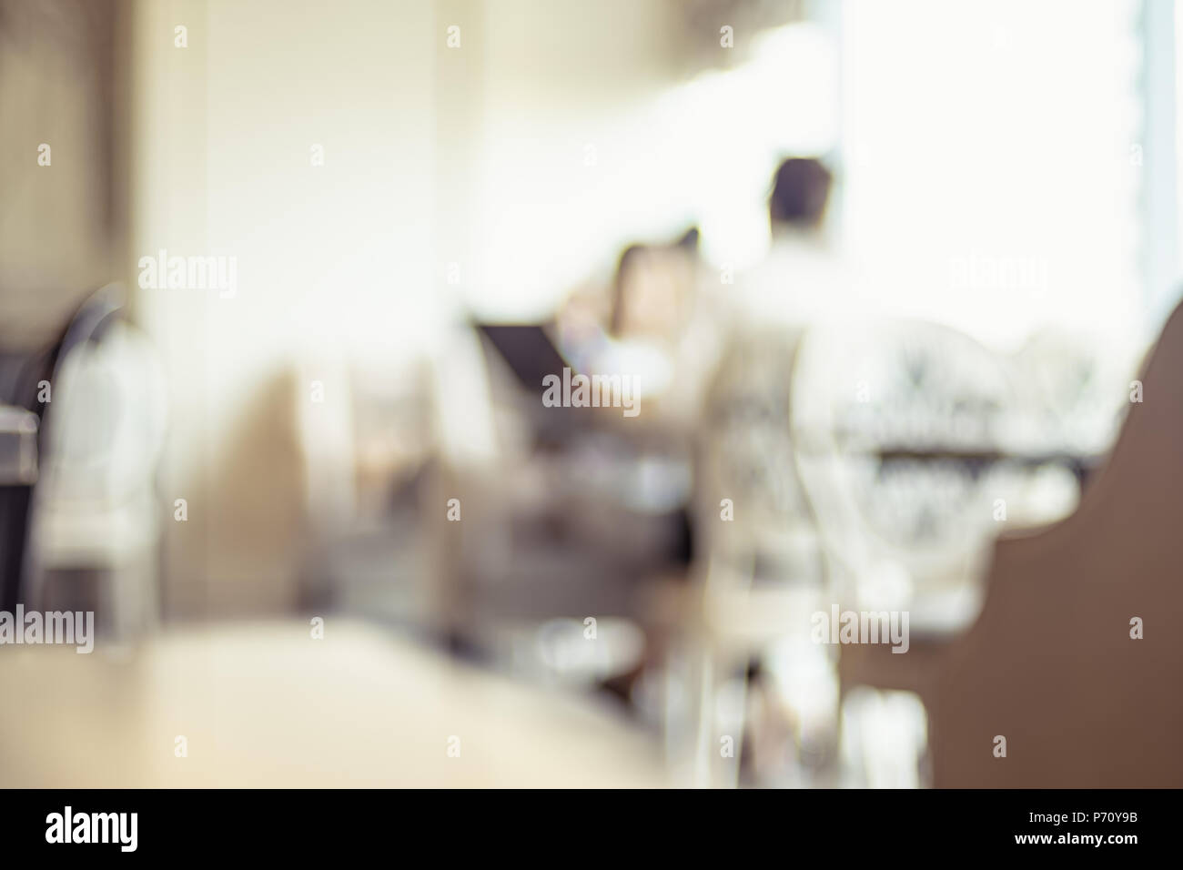 Blurred background of Customer dining at cafe restaurant blur ...