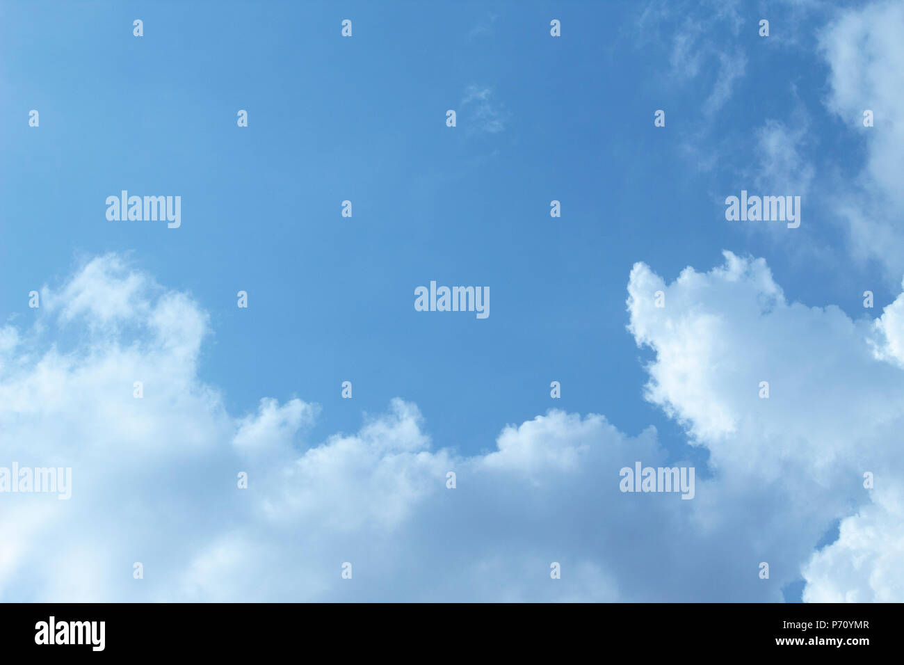 Blue sky with clouds day light natural stock image background Stock ...