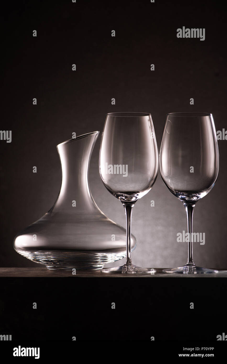 Empty decanter hi-res stock photography and images - Alamy