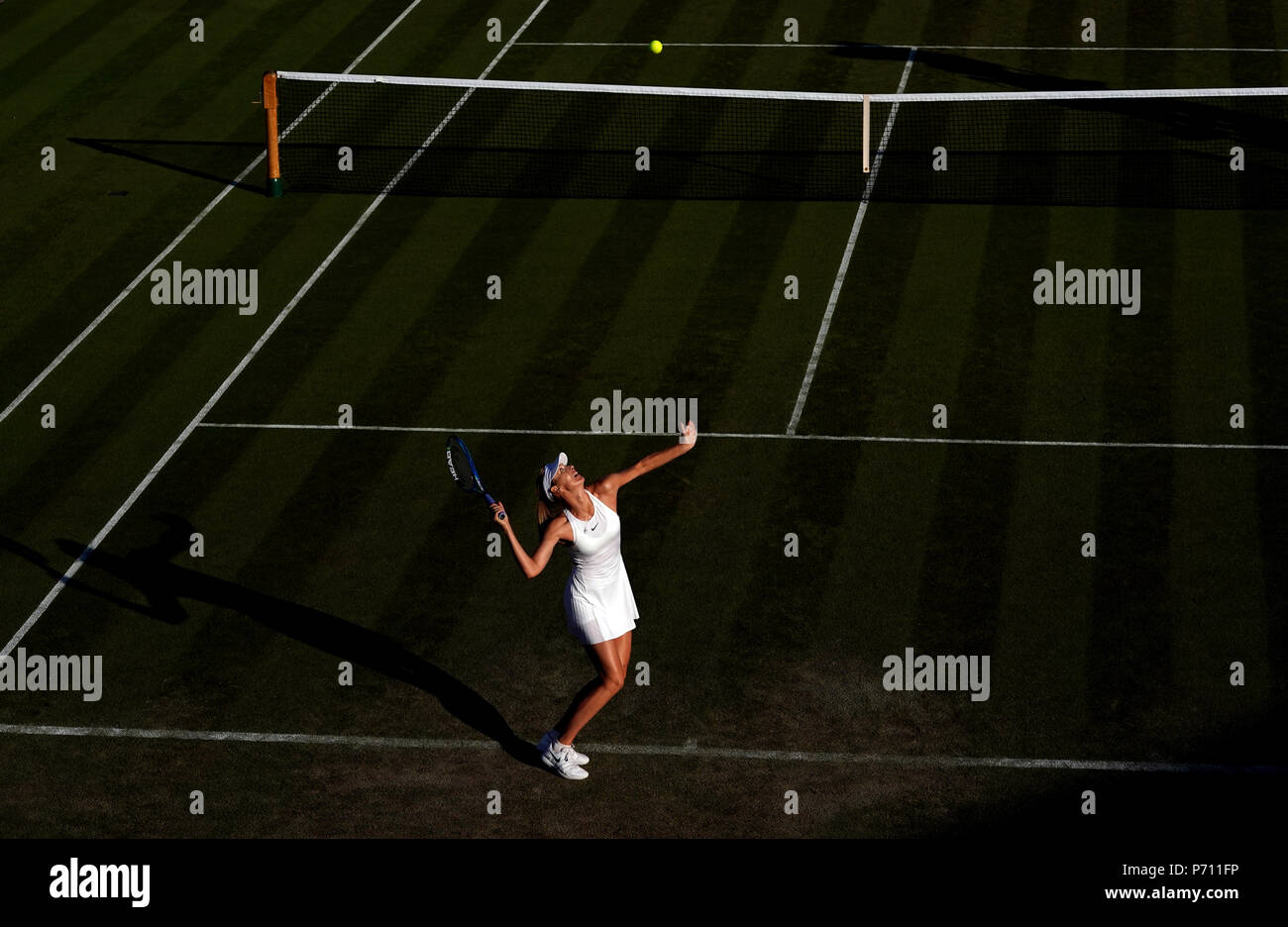 Maria Sharapova during her match against Vitalia Diatchenko on day two ...