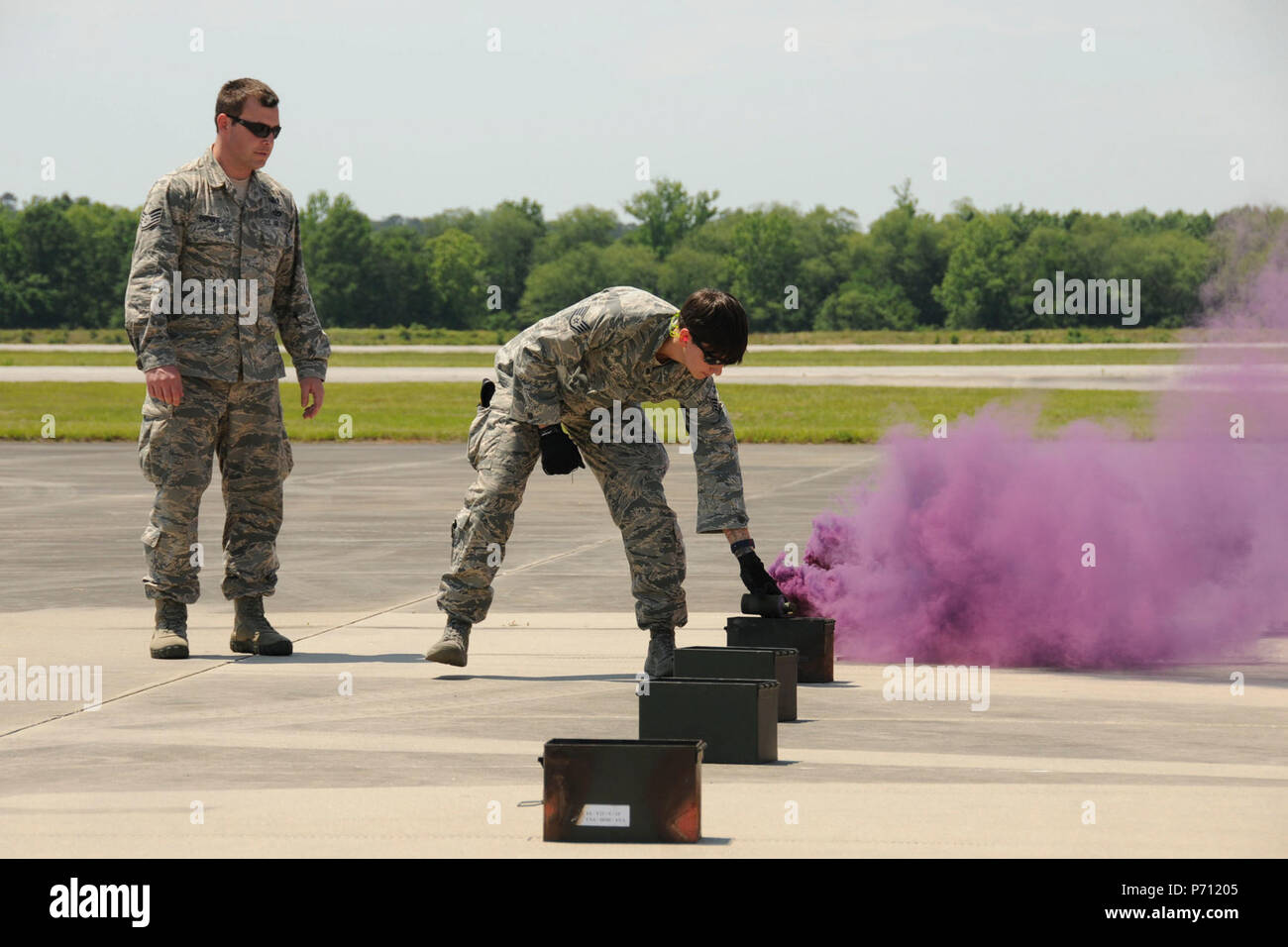 Airmen from Key Field Air National Guard Base in Meridian, Miss. and ...