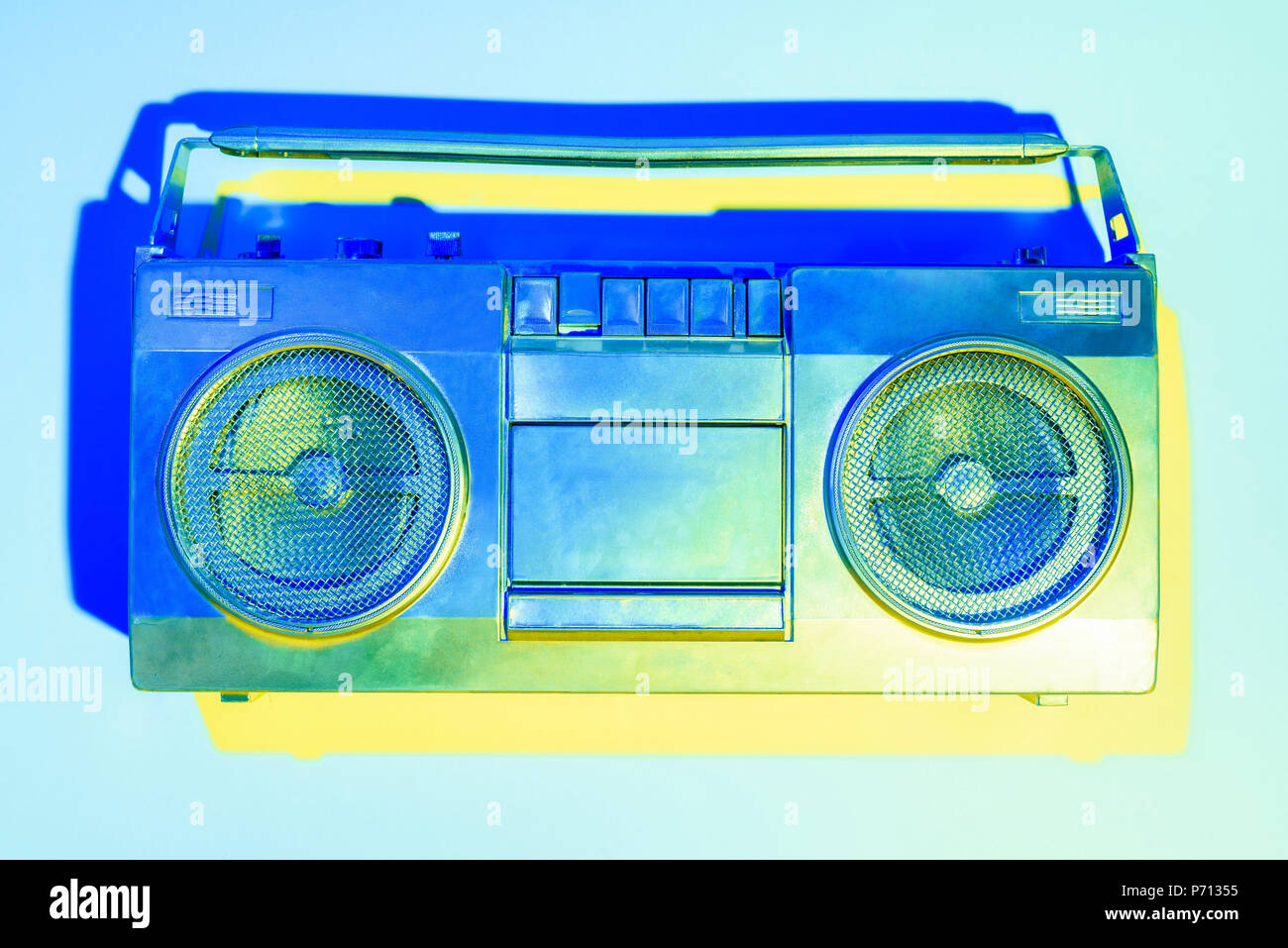 Blue boombox hi-res stock photography and images - Alamy