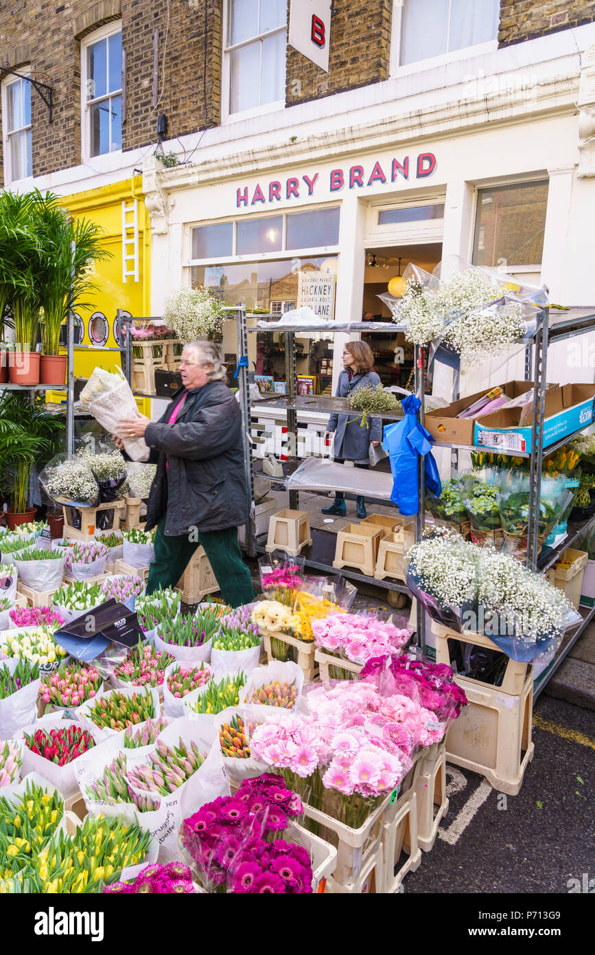 Columbia Road Flower Market, a very popular Sunday market between ...