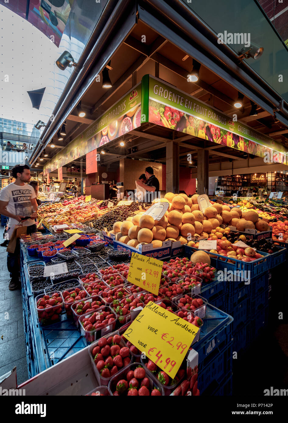 Indoor food market rotterdam hi-res stock photography and images - Alamy
