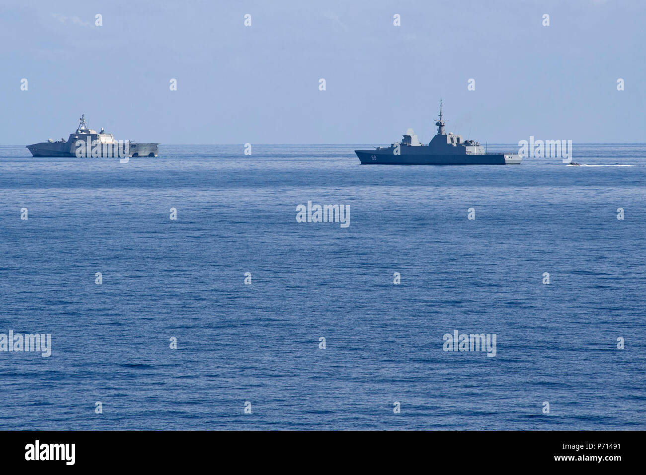 SOUTH CHINA SEA (May 11, 2017) A rigid-hull inflatable boat from Royal ...