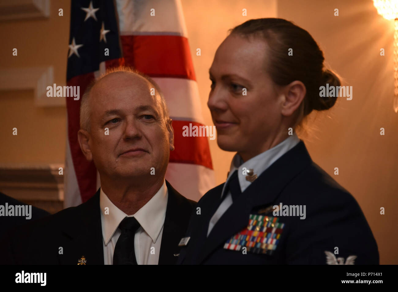 Retired Navy Senior Chief Petty Officer Carl Knowles looks upon his ...