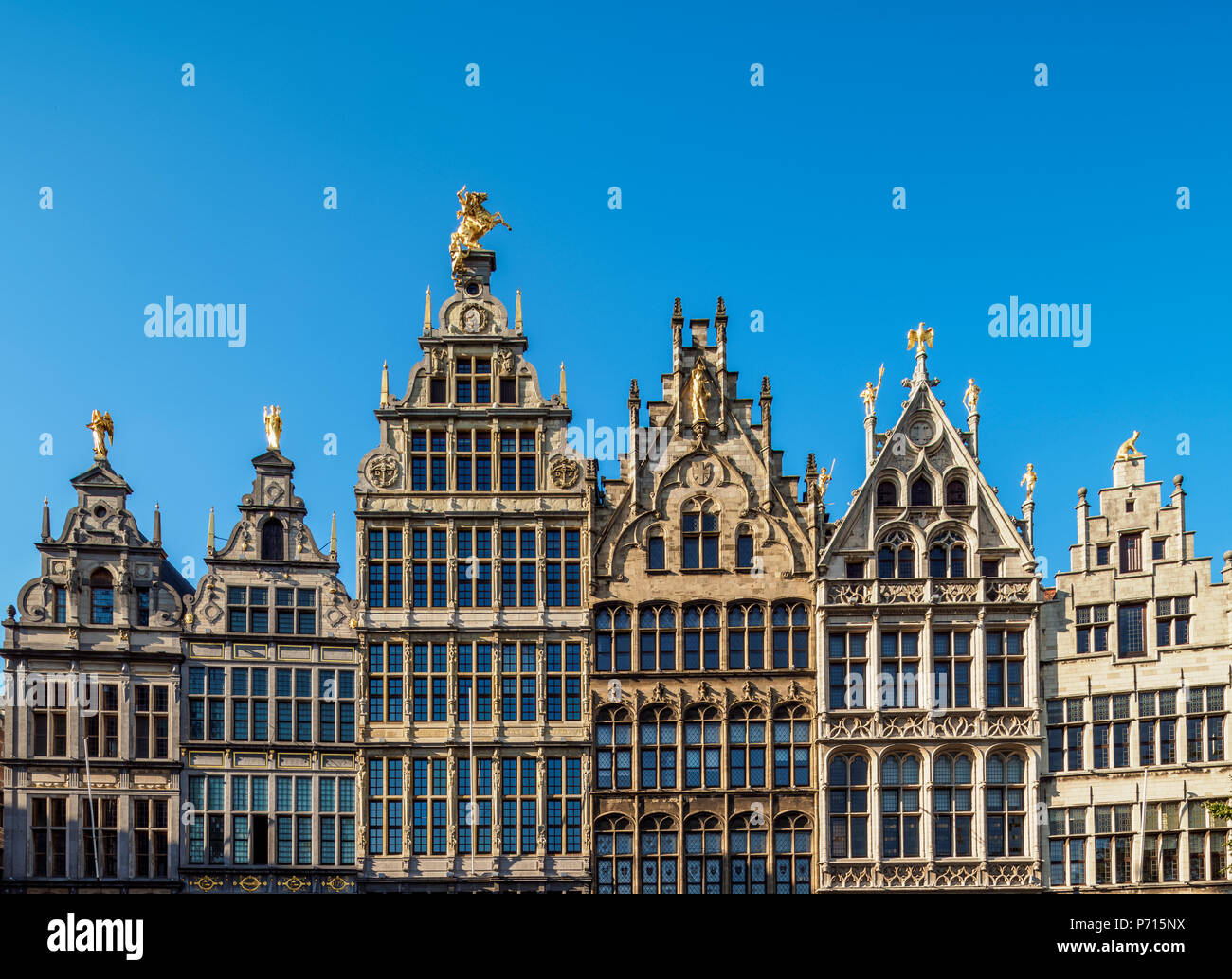 Guild Houses on Grote Markt, Antwerp, Belgium, Europe Stock Photo - Alamy