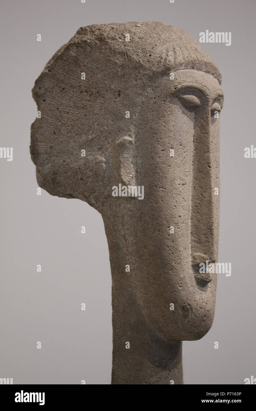 . English: Head of a Woman 1910-1911 45 Head of a Woman by Amedeo ...