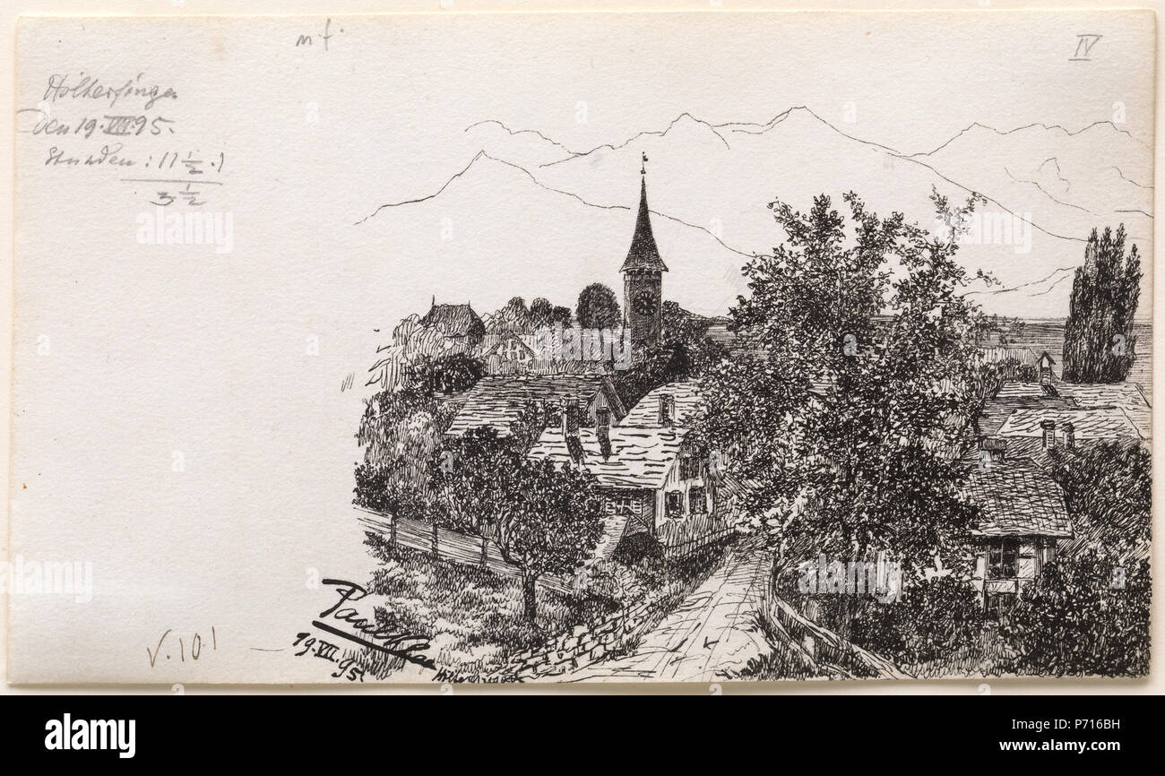 Paul Klee Hilterfingen 36 GUGG Hilterfingen Stock Photo - Alamy