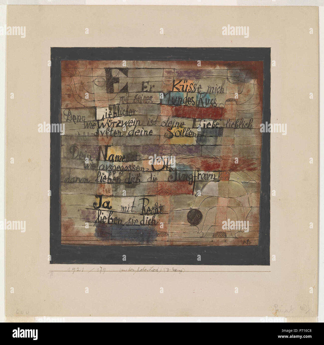 Paul Klee (From the Song of Songs) Version II ((Aus dem hohen Lied) (II ...