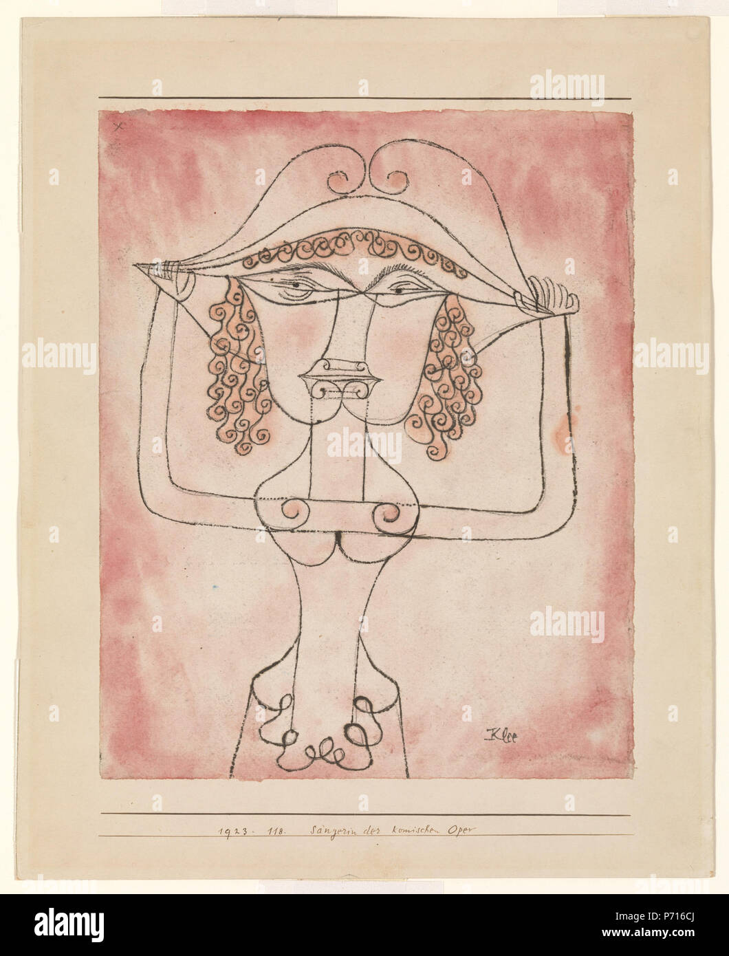 Paul Klee Singer of the Comic Opera (Sängerin der komischen Oper) 37 ...
