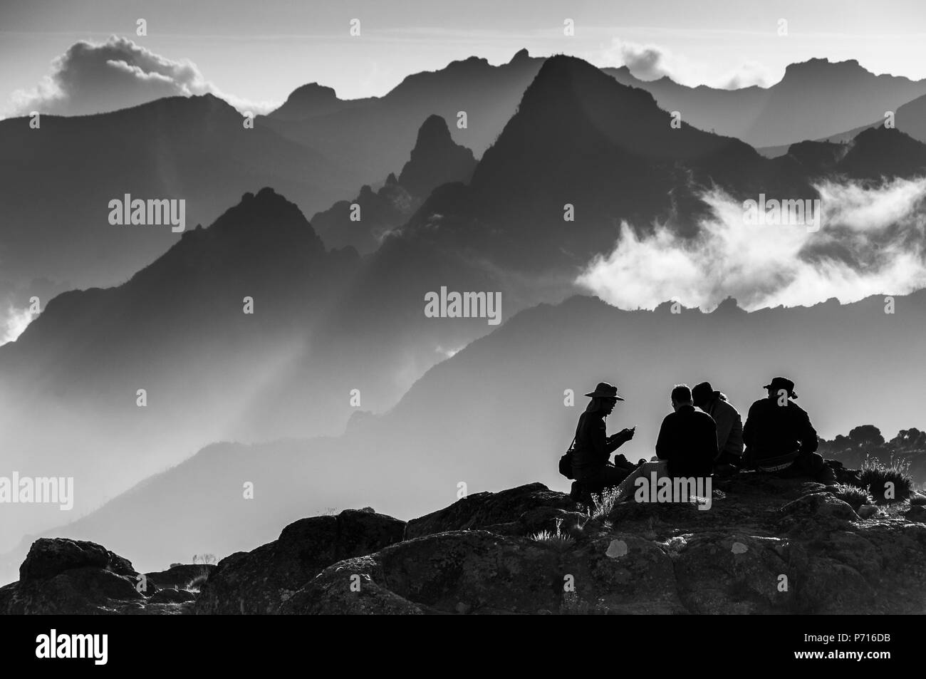 Group women taking break Black and White Stock Photos & Images - Alamy