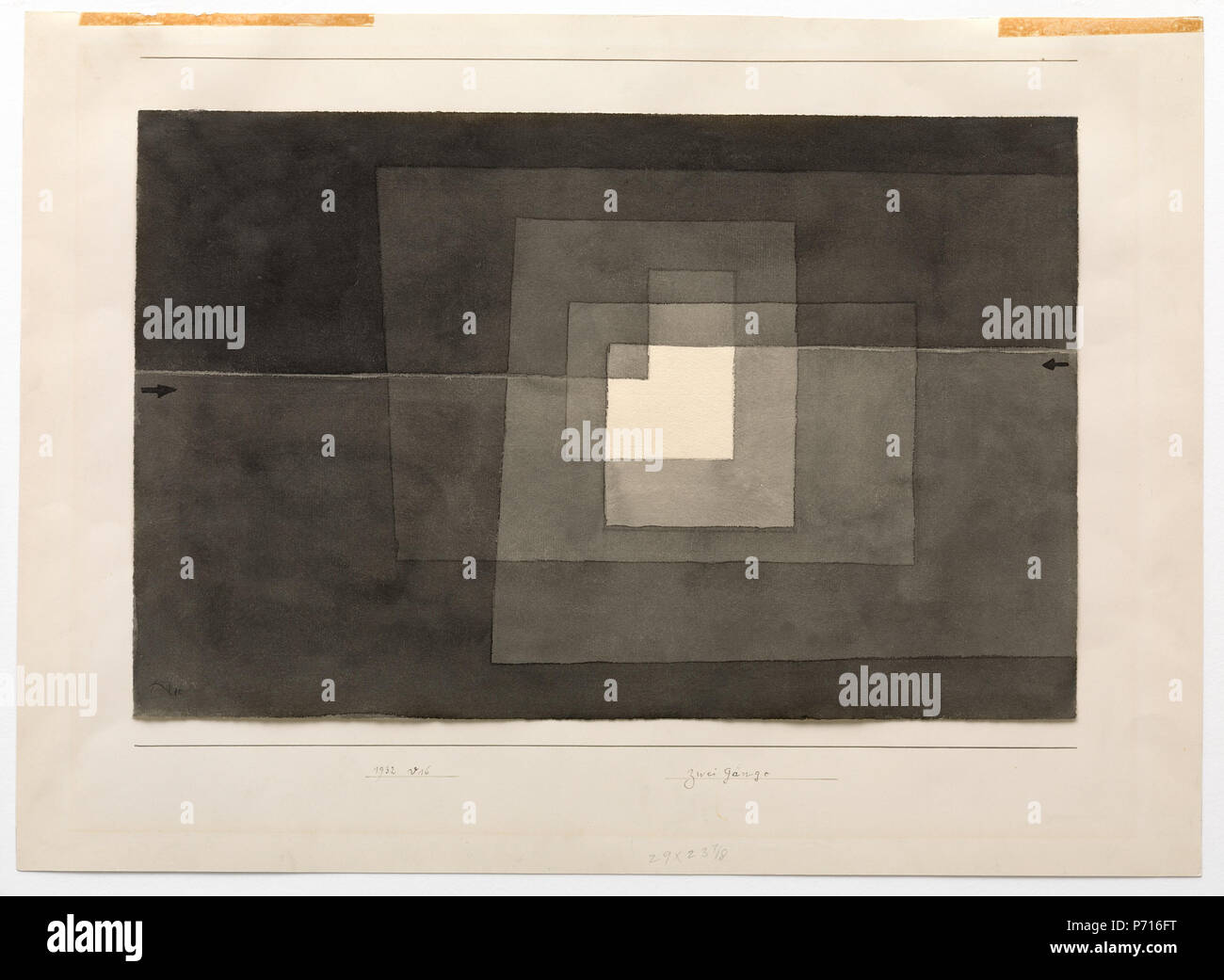Paul Klee Two Ways (Zwei Gänge) 37 GUGG Two Ways Stock Photo - Alamy